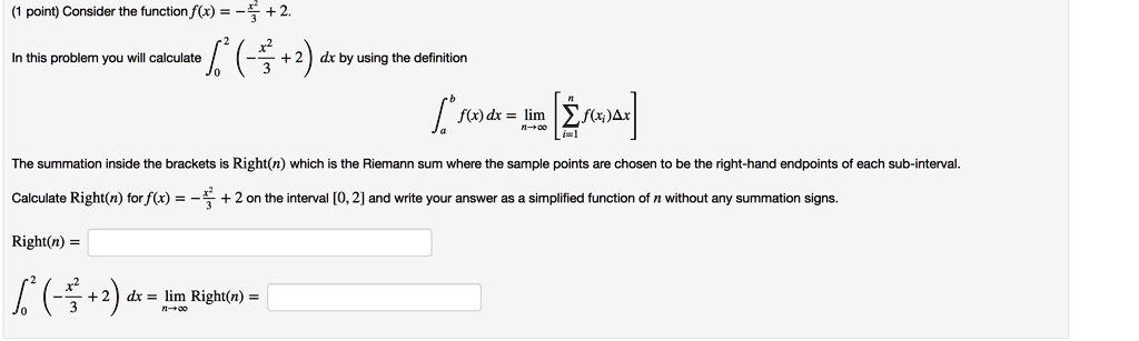 SOLVED: point) Consider the function f(x) = - 5+2 In this problem you ...