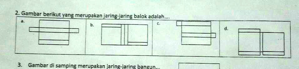 SOLVED: gambar berikut yang merupakan jaring-jaring balok adalah 2 ... SOLVED: gambar berikut yang merupakan jaring-jaring balok adalah 2 ...