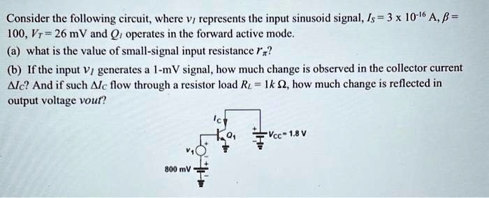 SOLVED: Texts: Consider the following circuit, where v represents the input sinusoid signal, Is ...