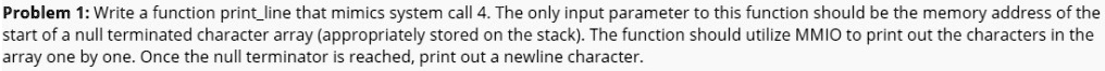 Solved Mips Assembly Language Program Start Of A Null Terminated Character Array Appropriately