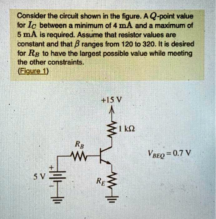 SOLVED: Part A: Determine the value of RB Part B: Determine the Value of RE Please find the ...