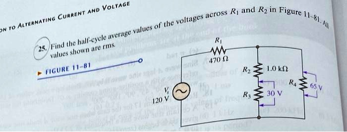 ON TO ALTERNATING CURRENT AND VOLTAGE 25. Find the half-cycle average values of the voltages ...