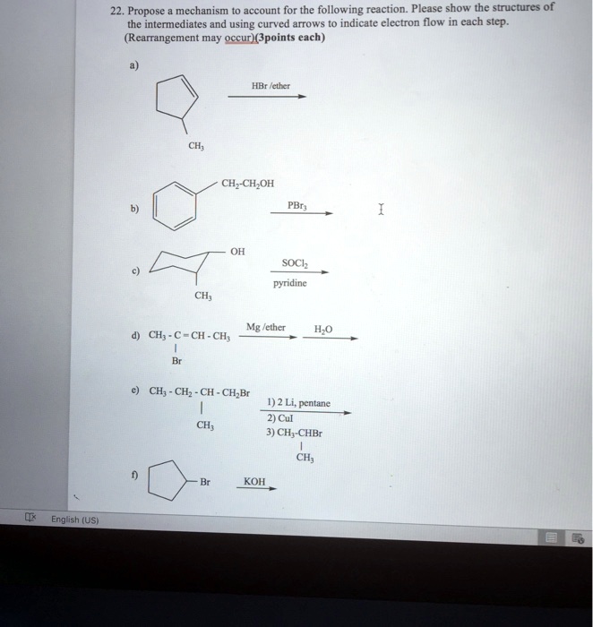 SOLVED: 22 . Propose mechanism to account for the following reaction ... SOLVED: 22 . Propose mechanism to account for the following reaction ...