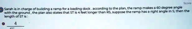 cont sarah isin charge of building ramp for a loading dock according to ...