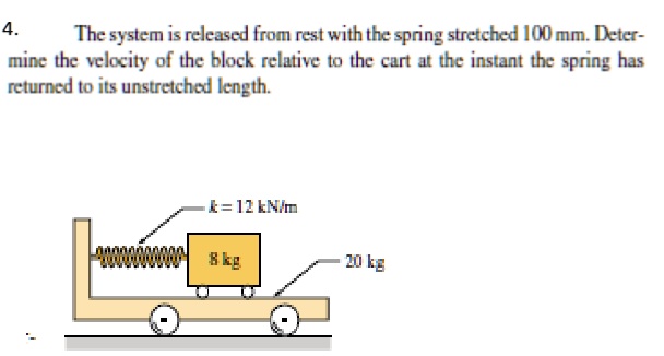 SOLVED: Please solve using the principle of work and energy. Thanks! 4 ...