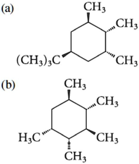 SOLVED: Draw a structure for each of the following compounds in its more stable chair ...