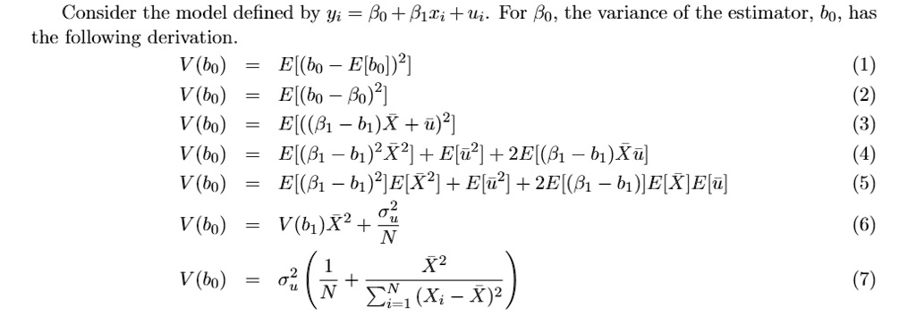 SOLVED: In the derivation, what is needed to go from equation (1) to ...