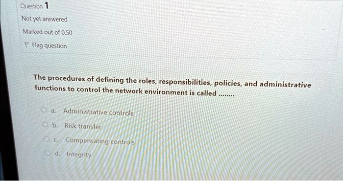 SOLVED: The procedures of defining the roles, responsibilities ...