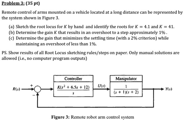 Problem 3: (35 pt) Remote control of arms mounted on a vehicle located ...