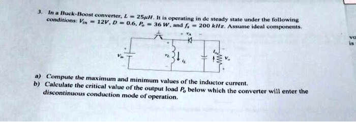 SOLVED: a) Compute the maximum and minimum values of the inductor ... SOLVED: a) Compute the maximum and minimum values of the inductor ...