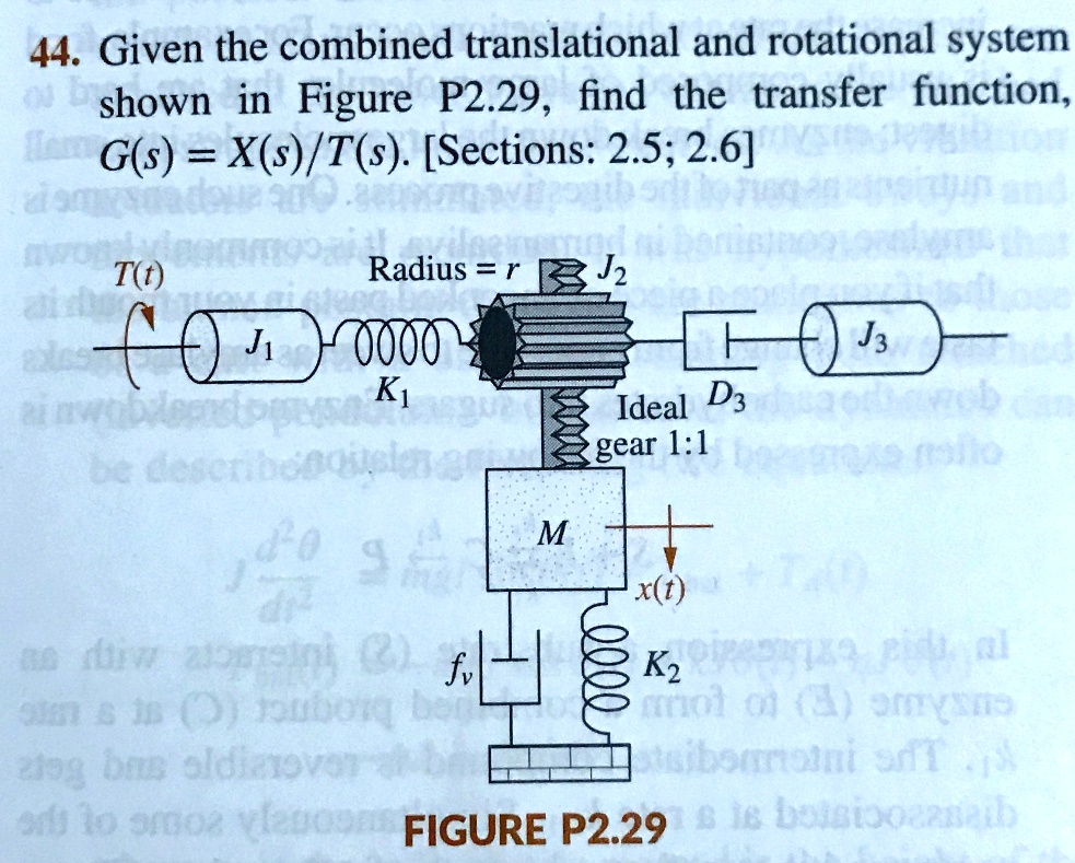 SOLVED: Given the combined translational and rotational system shown in ... SOLVED: Given the combined translational and rotational system shown in ...