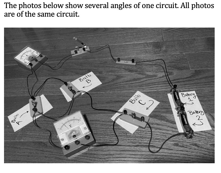 Draw a circuit diagram for the entire circuit pictured above. Label the ...