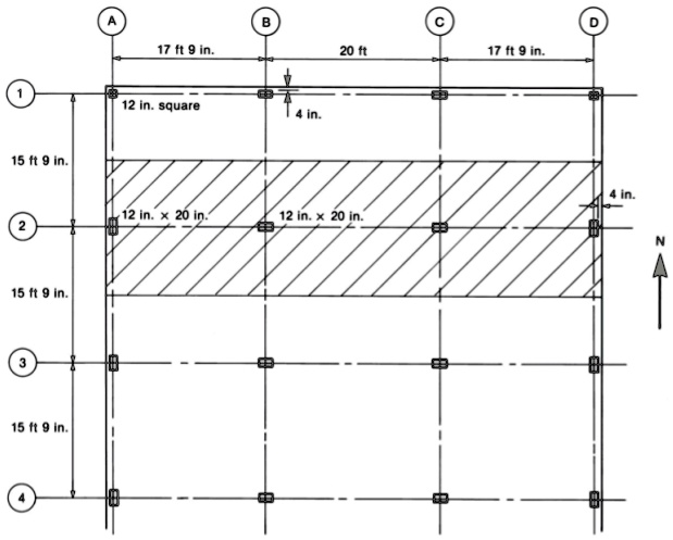 consider the flat plate floor shown in fig 13 33 shown below the plan ...