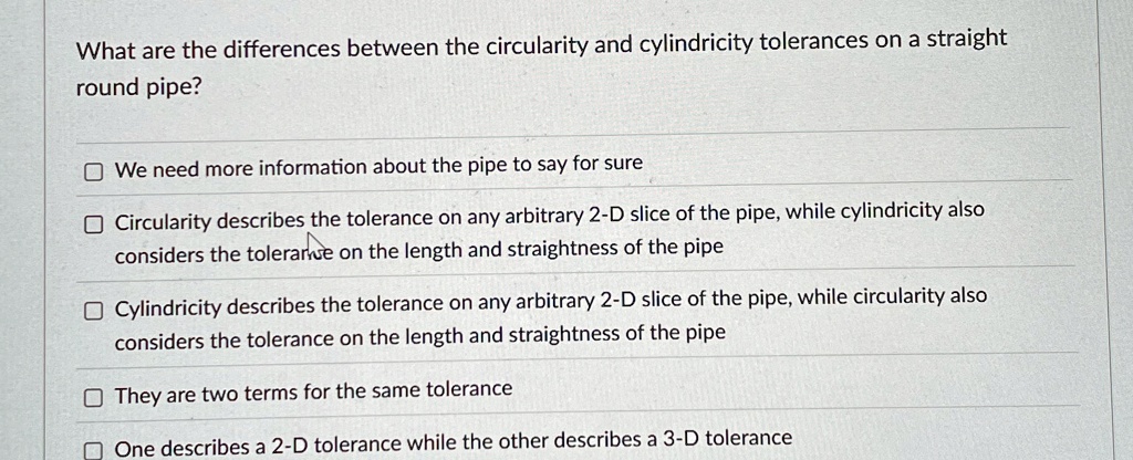 what are the differences between the circularity and cylindricity ...