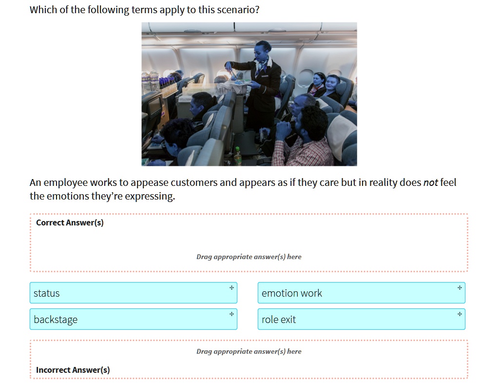 Which of the following terms apply to this scenario? An employee works ...
