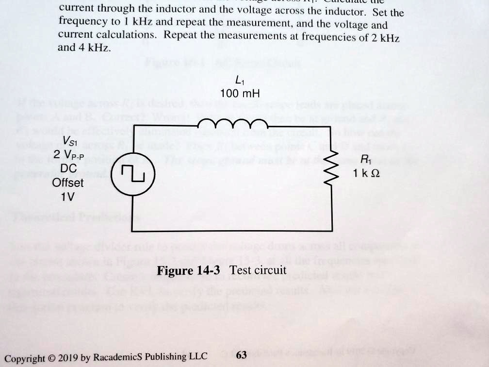 current through the inductor and the voltage across the inductor. Set the frequency to 1 kHz and ...