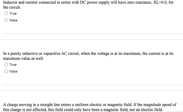 inductor and resistor connected in series with dc power supply will ...