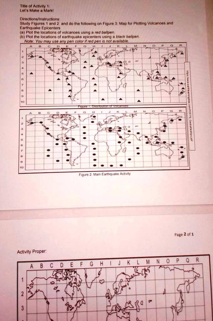 Title of Activity 1: Let's Make a Mark! Directions/Instructions: Study Figures 1 and 2 and do ...
