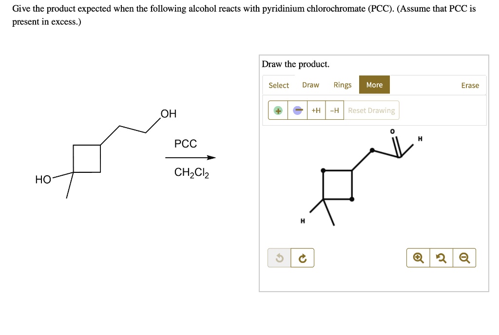 Give the product expected when the following alcohol reacts with ...