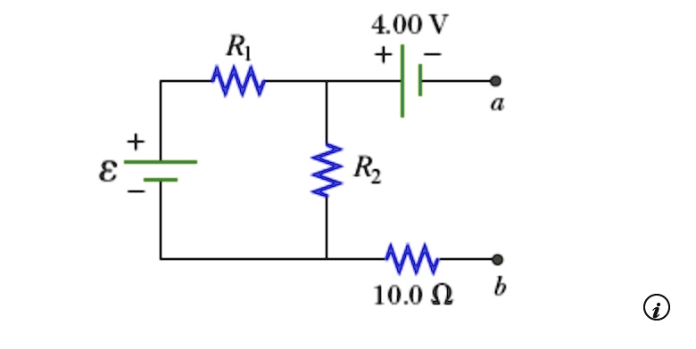 consider the following figure assume r1 520 r2 810 and 200 v an open ...