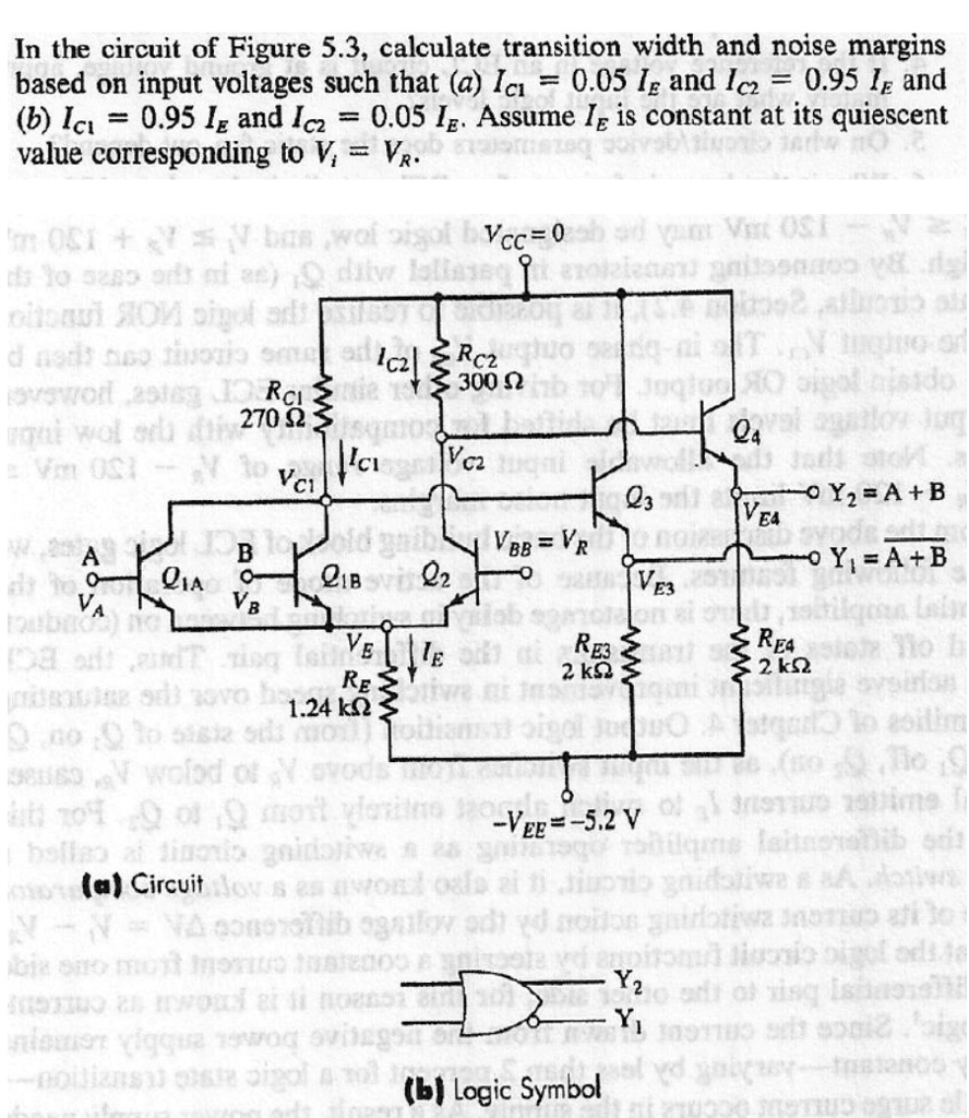 SOLVED: In the circuit of Figure 5.3, calculate transition width and ...