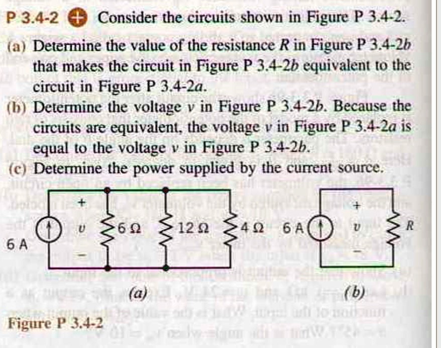 P 3.4-2 Consider the circuits shown in Figure P 3.4-2. (a) Determine ...