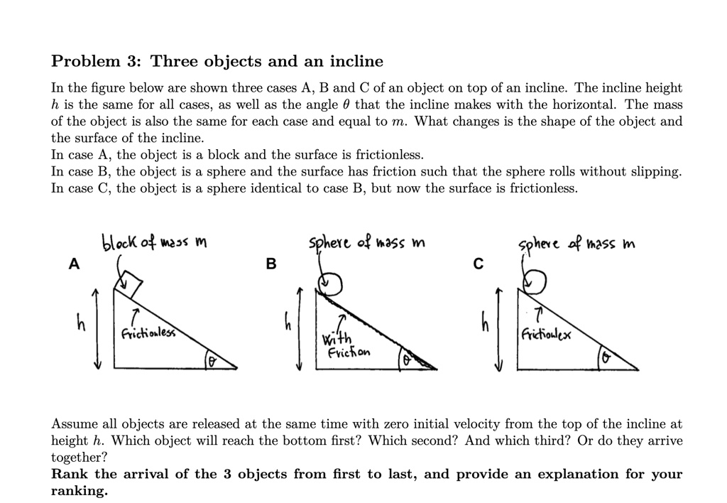 Help, I will rate, I don't understand! Problem 3: Three objects and an ...