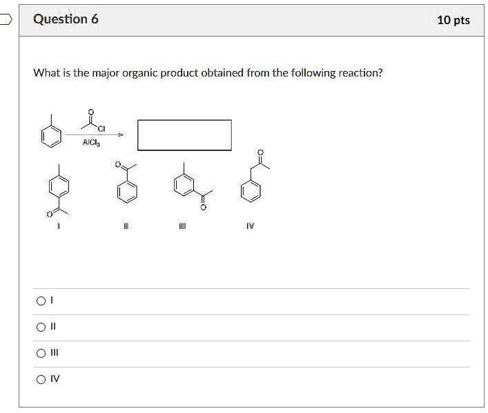 What is the major organic product obtained from the following reaction? AICl3 O2