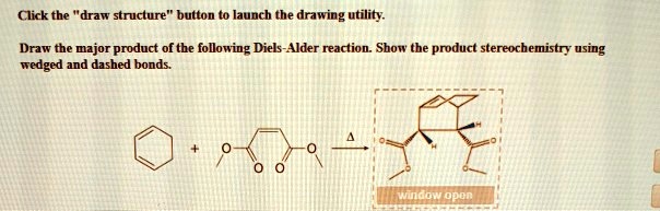 SOLVED: Click the "Draw Structure" button to launch the drawing utility. Draw the major product ...
