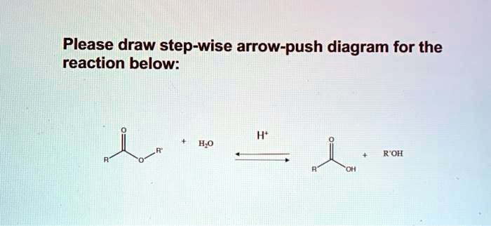 SOLVED: Please draw step-wise arrow-push diagram for the reaction below ...