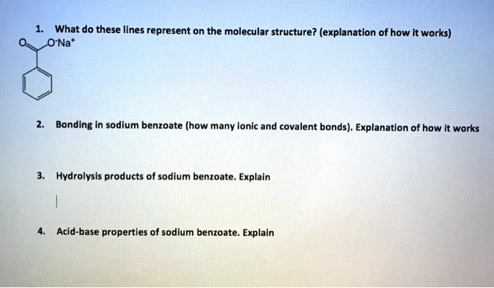 SOLVED: What do these lines represent on the molecular structure ...