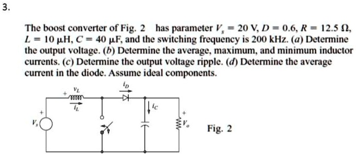show all working 3 the boost converter offig2has parameter v20vd06r125 ...