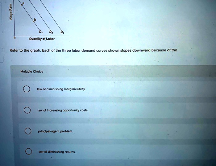 SOLVED: D, D. D Quantlty of Labor Refer to the graph. Each of the three ...