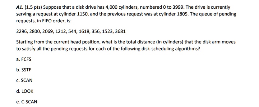 SOLVED: Please help me with this question. A1. (1.5 pts) Suppose that a ...