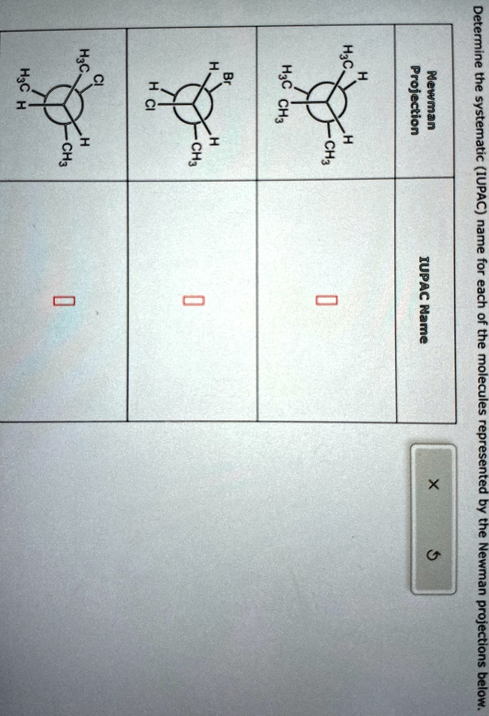 determine the systematic iupac name for each of the molecules ...