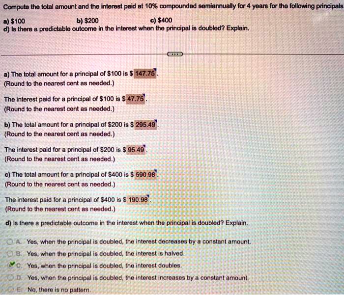 SOLVED: correct answers are shown, please provide a step by step guide ...