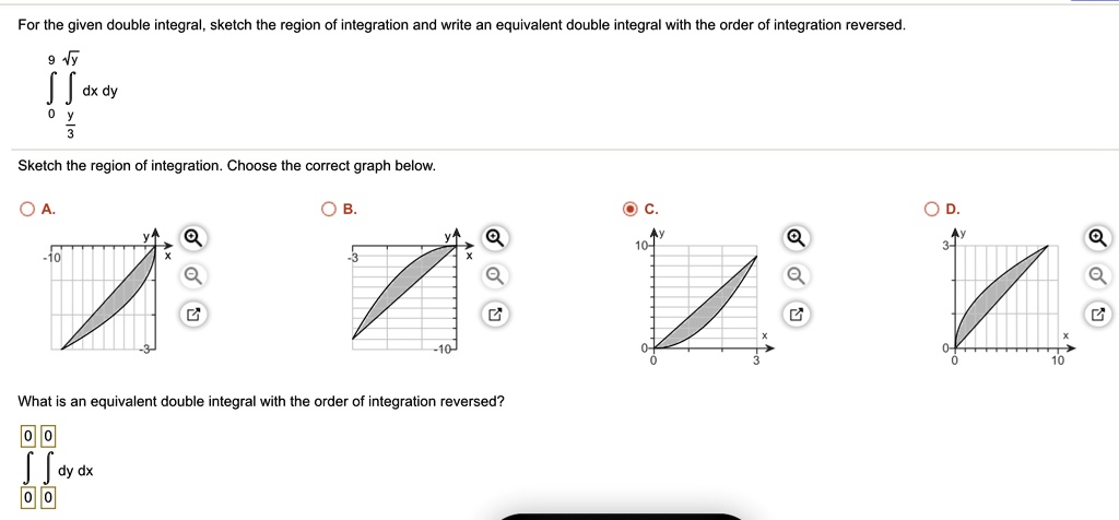 for the given double integral sketch the region of integration and write an equivalent double ...