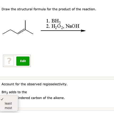 SOLVED: Draw the structural formula for the product of the reaction_ 1 ...