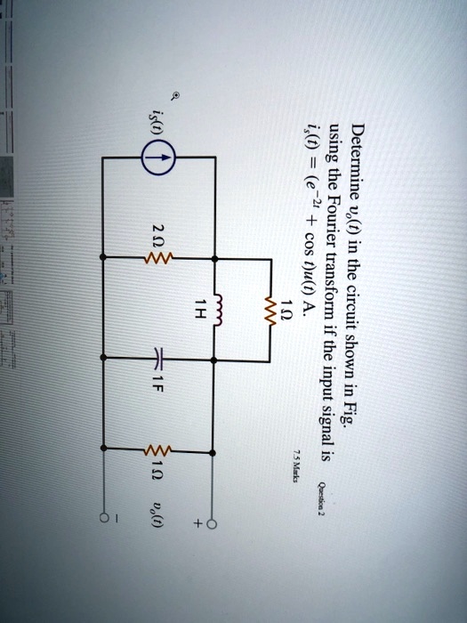 Determine vo(t) in the circuit shown in Fig. using the Fourier transform if the input signal is ...