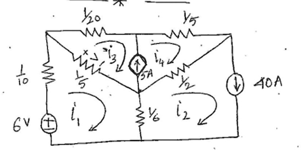 SOLVED: determine all currents using mesh current analysis SOLVED: determine all currents using mesh current analysis