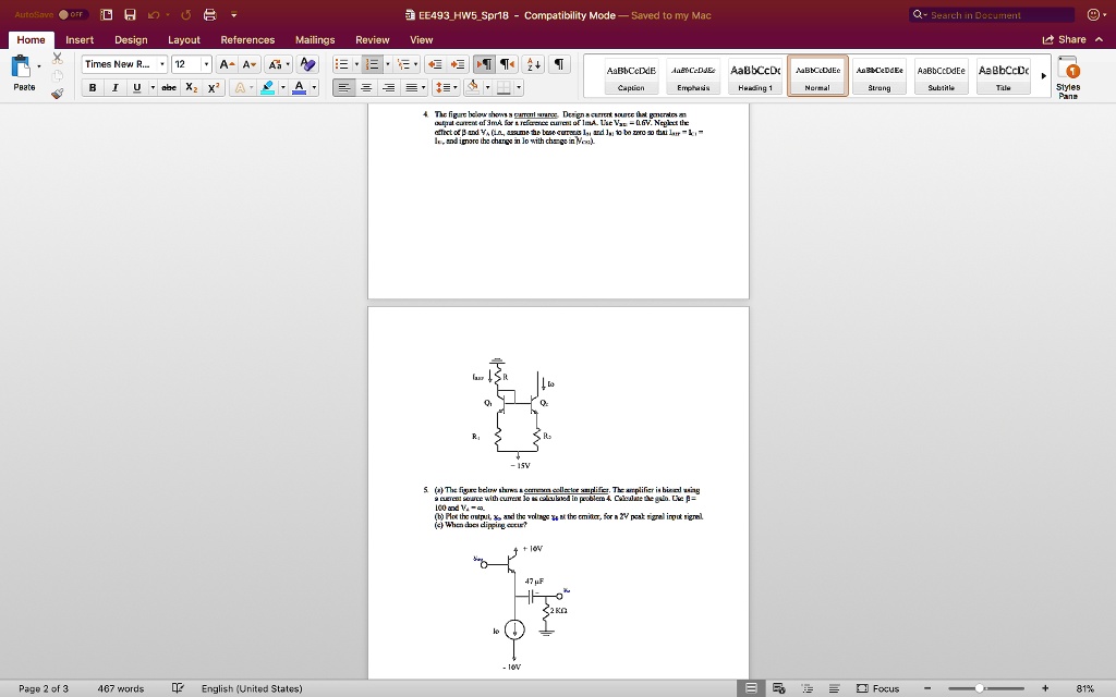 SOLVED: (a) The figure below shows a common collector amplifier. The ...