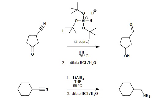 SOLVED: 78Â°C dilute HCl / H2O LiAlH4 THF 35Â°C dilute HCl / H2O NH3