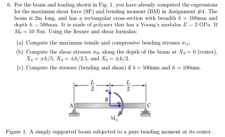 6 for the beam and loading shown in fig1you have already computed the ...