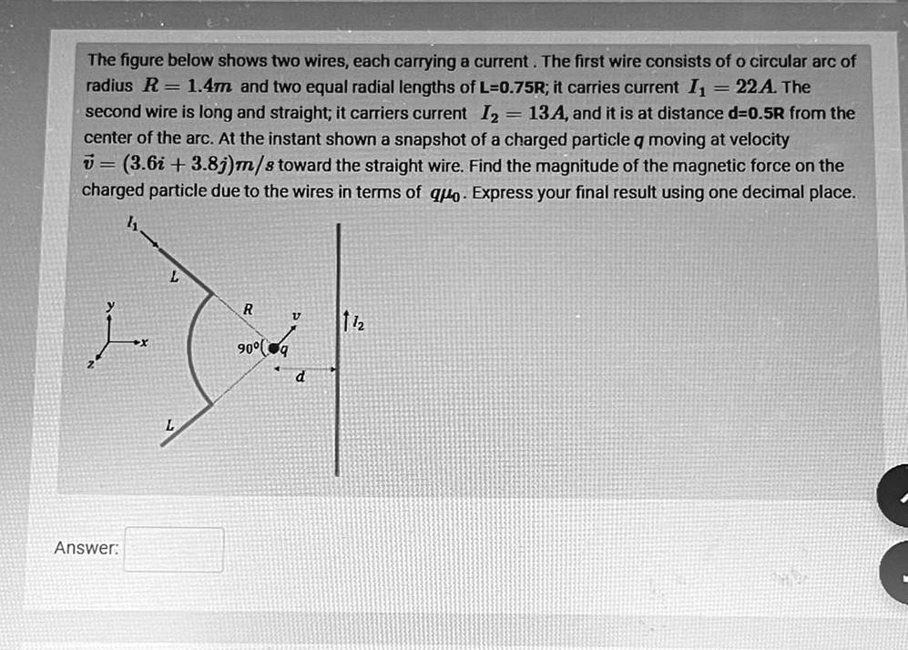 SOLVED: The figure below shows two wires, each carrying a current. The ...