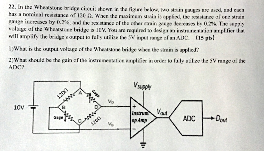 22 in the wheatstone bridge circuit shown in the figure below two ...
