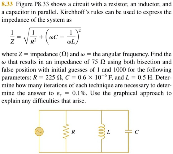 SOLVED: 8.33 Figure P8.33 shows a circuit with a resistor; an inductor ...