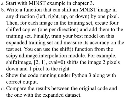 Solved From Sklearndatasets Import Fetchmldata Mnist Fetchmldatamnist Original Mnist X