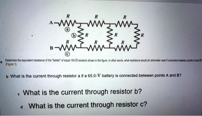 SOLVED: Determine the equivalent resistance of the array of equal 160 ...