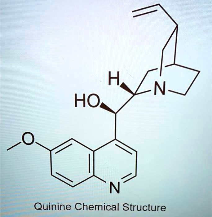 SOLVED: Identify the reactive sites found in the Quinine molecule to ...