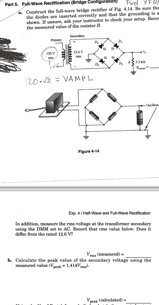 SOLVED: Please only draw circuit in PSpice that is all. Part 5. Full ...
